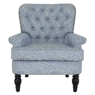 HomeRoots 33" Periwinkle Cream And Brown Polyester Blend Floral ...