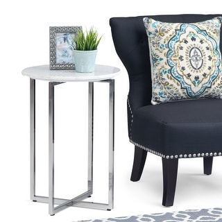 WYNDENHALL Farnell Contemporary 18 inch Wide Accent Side Table with ...