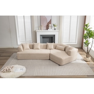 Irregular Recliner Sofa, Modular 2pc Sectional Sofa Sets with Chaise ...