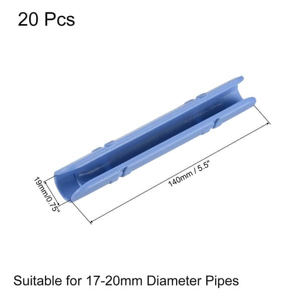 20Pcs 19mm ID Plastic Greenhouse Frame Tube Clamp Pipe Film Clip Light ...