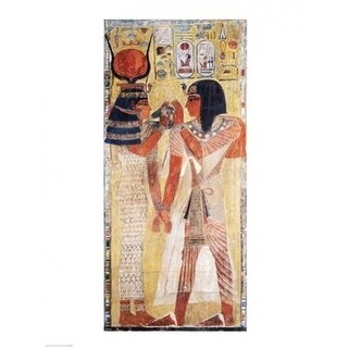 The Goddess Hathor Placing The Magic Collar On Seti Poster Print (18 X ...