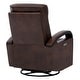 Spruce & Spring Regan Leather Power Recliner Swivel Glider Rocker with ...