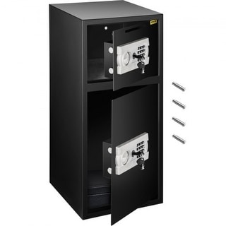2.6 cu ft Dual Compartment Safe Box in Black Digital Lock Secure ...
