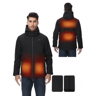 Heated Jackets for Men with 5000mAh Battery Pack Winter Windproof ...