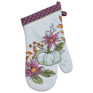 Festive Foliage and Pumpkin Fall Kitchen Oven Mitt - Multi - Bed Bath ...
