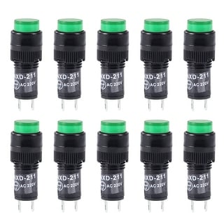 Indicator Lights AC 220V, Neon Blub, Flush Panel Mount, 10Pcs - Bed ...