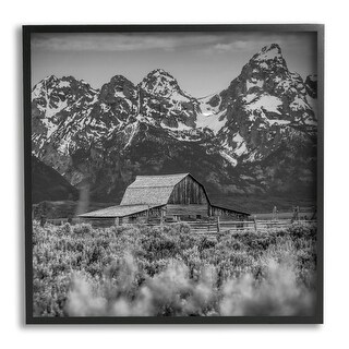 Stupell Farm Barn Mountain Landscape Rural Countryside Photography ...