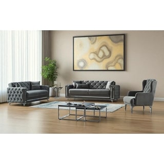 Boni 4 - Piece (1 Sofa & 1 Loveseat & 2 Chair) Comfortable Sleeper ...