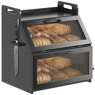 Acacia Bread Box - 16.65"L x 13"W x 7.5"H - Bed Bath & Beyond - 41868627