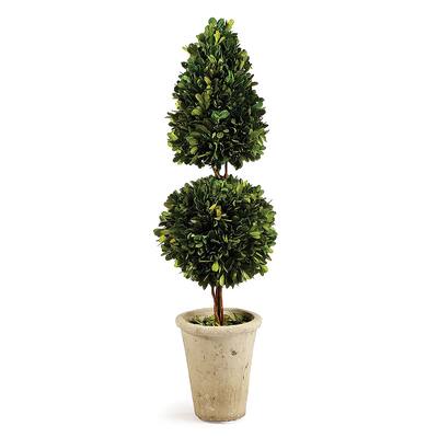 Boxwood Cone & Ball Topiary 25" - Overstock - 33008377
