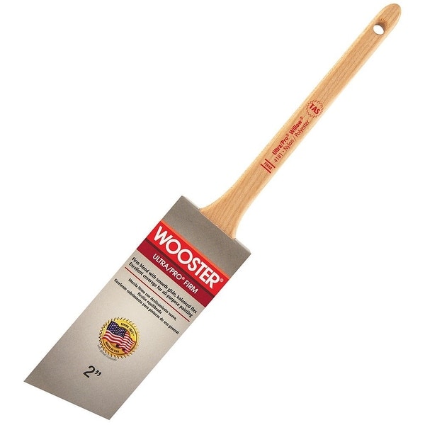 Wooster 4181-2 Ultra/Pro Firm Willow Thin Angle Sash Paint Brush, 2 ...