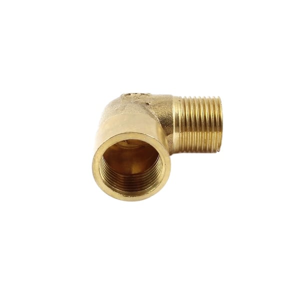 90 Degree Elbow 3/8 PT Male to 3/8 PT Female Pipe Fitting Coupler ...