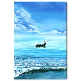 Adrift Canvas Modern Beach Wall Art by Art Remedy, Gallery Wrapped ...