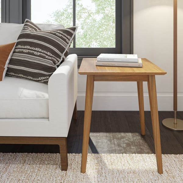 Plank and Beam Mid-Century Modern Square Side Table - 20" x 20" - On ...