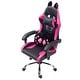 Cute Gaming Chair with Cat Paw Lumbar Cushion and Cat Ears, Ergonomic ...