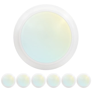 Luxrite 6 Inch LED Disk Lights, Dimmable, 5CCT 2700K-5000K, 12.5W ...