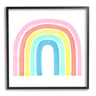 Stupell Traditional Pastel Arch Rainbow Children's Striped Pattern ...