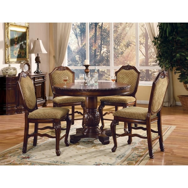 Eliza Round Counter Height Table with Single Pedestal - On Sale - Bed ...