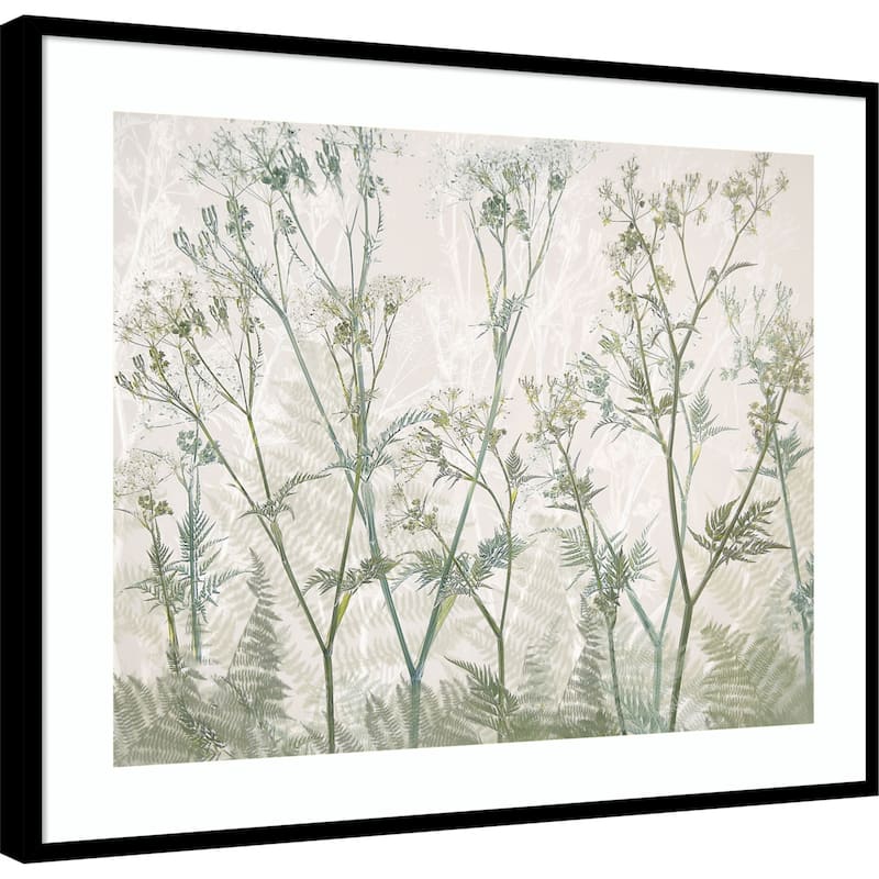 Cow parsley by Nel Talen Wood Framed Wall Art Print - Overstock - 44193102
