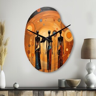 African American Art Soulful II - African American Art Wall Clock in ...