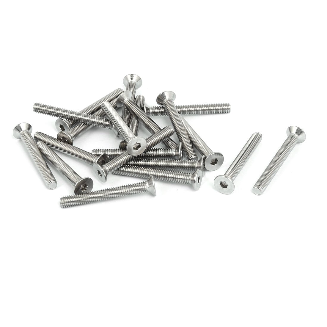 M6x14mm 304 Stainless Steel Flat Head Hex Socket Screws Fastener