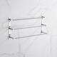 THREE Stagger Layers Towel Rack Stainless Steel Hand Polishing Mirror ...