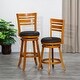 Counter Height Swivel Stool Rolling Stool Adjustment for Kitchen Island ...