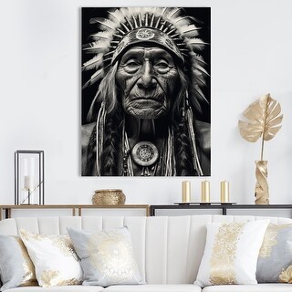 Designart "Native American Wisdom Of Ancestors" Native American Art ...