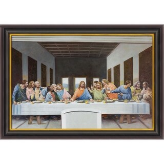 Leonardo da Vinci 'The Last Supper' Hand Painted Oil Reproduction - Bed ...