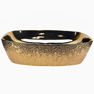 Roslyn Rose Golden Vessel Sink - Gold - Bed Bath & Beyond - 33935279