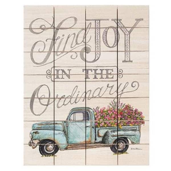 Joy in the Ordinary Vintage Truck Pallet Art - 9" wide by 11.75" high ...