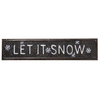 Let It Snow Metal Sign - 17"W X 4"H - Bed Bath & Beyond - 36929795