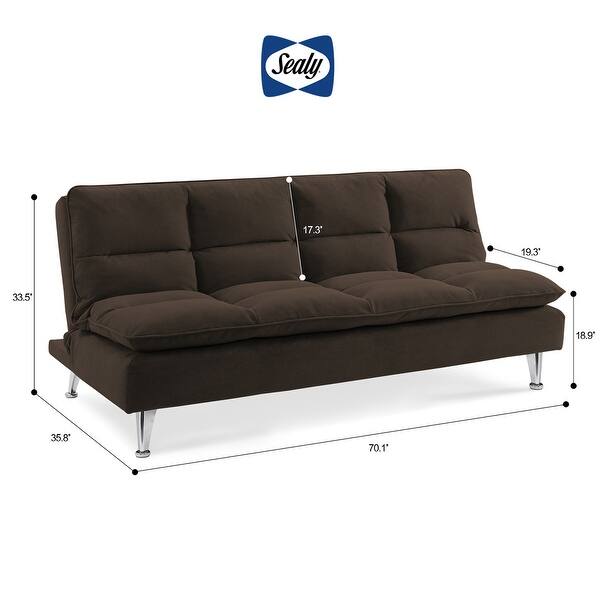 Santa Cruz Convertible in Midnight by Sealy Sofa Convertibles - Bed ...