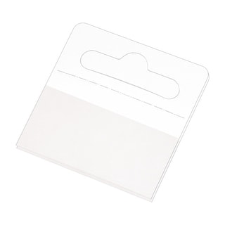 Clear Self Adhesive Hang Tab Hook 38x38mm Plastic Display Folding Tabs ...