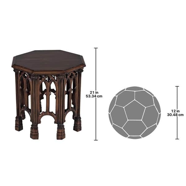 Design Toscano Gothic Revival Octagonal Side Table - Bed Bath & Beyond ...