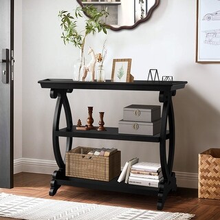 3 Tier Entryway Console Table Wood Sofa Table - Bed Bath & Beyond ...