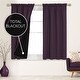 Deconovo 100% Full Blackout Double-Layer Rod Pocket Curtains (2 Panels ...