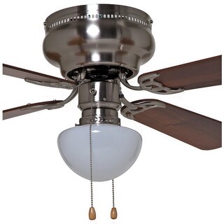 Boston Harbor 42-742T-MR-EN-BN Hugger Style Ceiling Fan, Brushed Nickel ...
