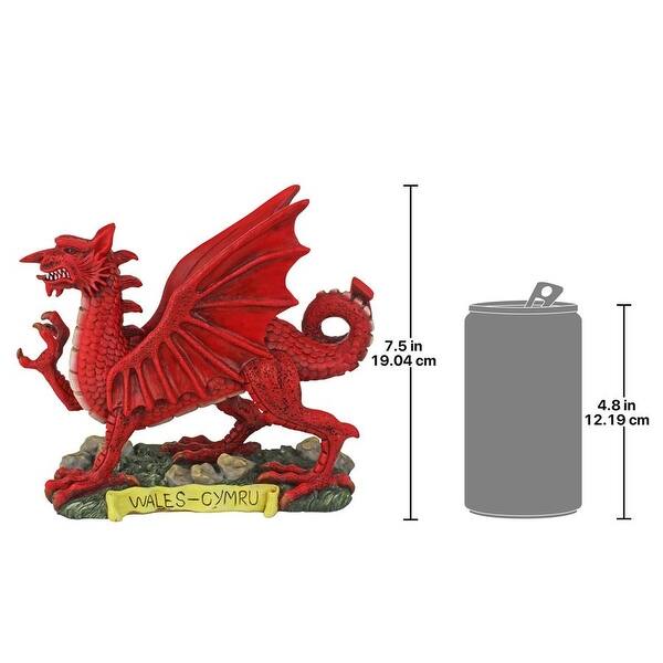 Design Toscano The Red Welsh Dragon Statue: Desktop, Full Color - Bed ...