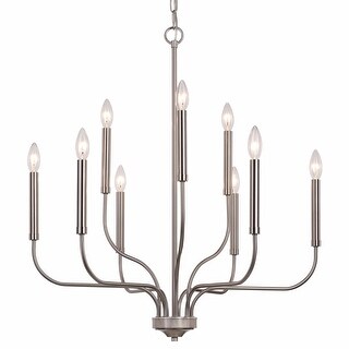 Vaxcel Lighting H0272 Harris 9 Light 28" Wide Taper Candle Style - Bed ...