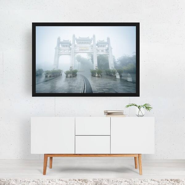 Hong Kong The New Pai Lau Ngong Ping Piazza Historic Art Print/Poster ...