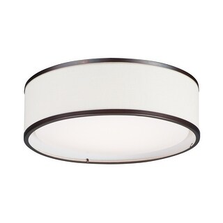 Maxim Prime 16" LED Flush Mount Drum Ceiling Fixture - Bed Bath ...