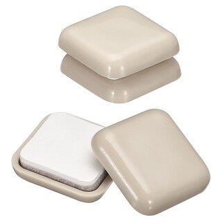Furniture Sliders, Plastic Self-adhesive Square Sliding Pads, Grey ...