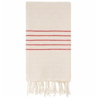 Red Striped Beach Towel - Authentic 100% Turkish Cotton Beach & Bath ...