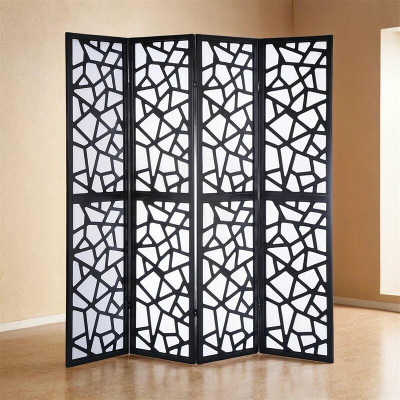 4 Panel Screen Room Divider - Overstock - 40866614
