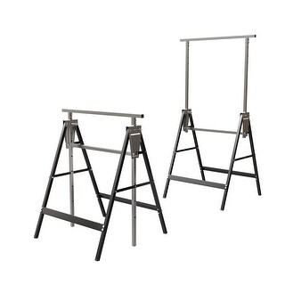 2x4 Heavy-Duty Sawhorse Adjustable Height 2 pack - Bed Bath & Beyond ...