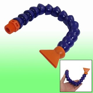 1/2" PT Thread Flat Nozzle Flexible Plastic Water Oil Coolant Pipe ...