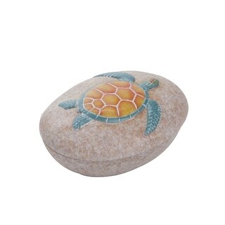 Resin Pebble Box with Turtle - Bed Bath & Beyond - 40391215