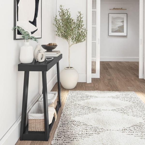 Plank and Beam Classic Console Table with Shelf - 36" - On Sale - Bed ...