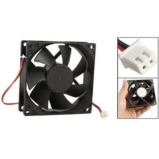 Dc 12V Black 80Mm Square Plastic Cooling Fan For Computer Pc Case Cpu ...